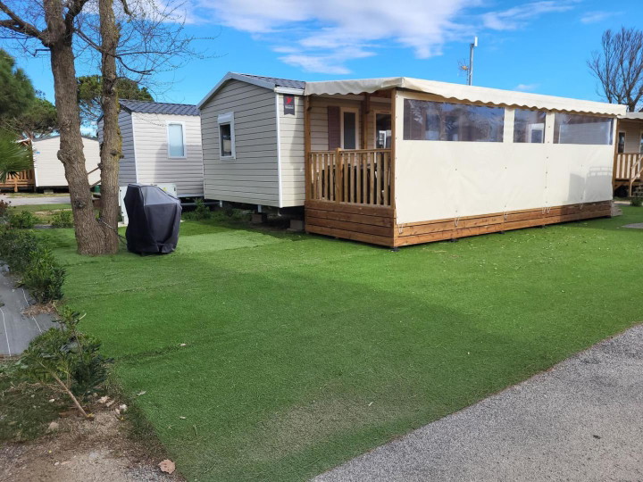 Mobil-home Tout Confort, Clim, 8 Personnes - Torreilles