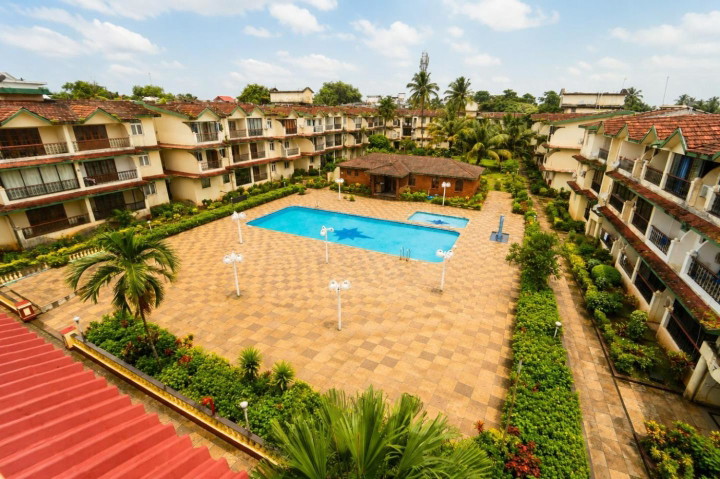New Luxury 1br Apartment T1 Pool Fully Equipped Kitchen Parking & Washing Machine Near Calangute & Baga Beach - Goa