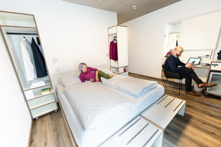 Motel Schlafraum Schlüßlberg-dein Smartes Hotel-contactless Check-in - Austria