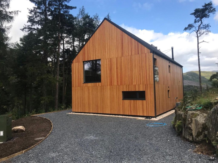 Red Stag With Stunning Loch And Waterfall View - Loch Lomond
