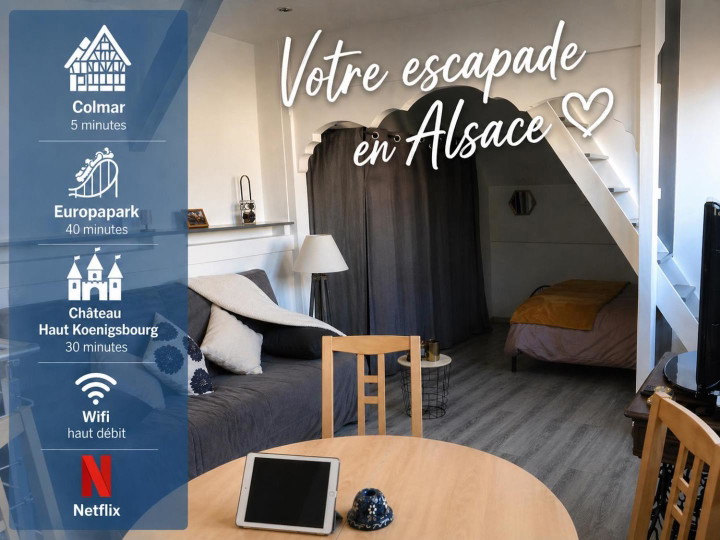 Maison Insolite Alsacienne - Proche De Colmar Et Europapark- Parking Gratuit - 6 Personnes - Colmar
