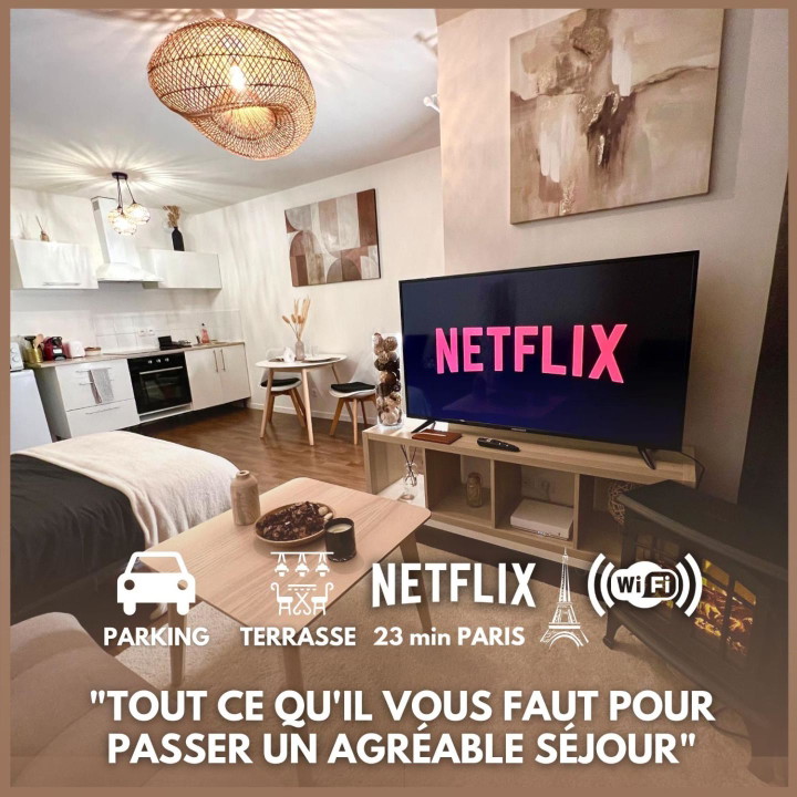 "Moonlight" Gare à 10min De Paris, Wifi, Terrasse , Parking - La Garenne-Colombes