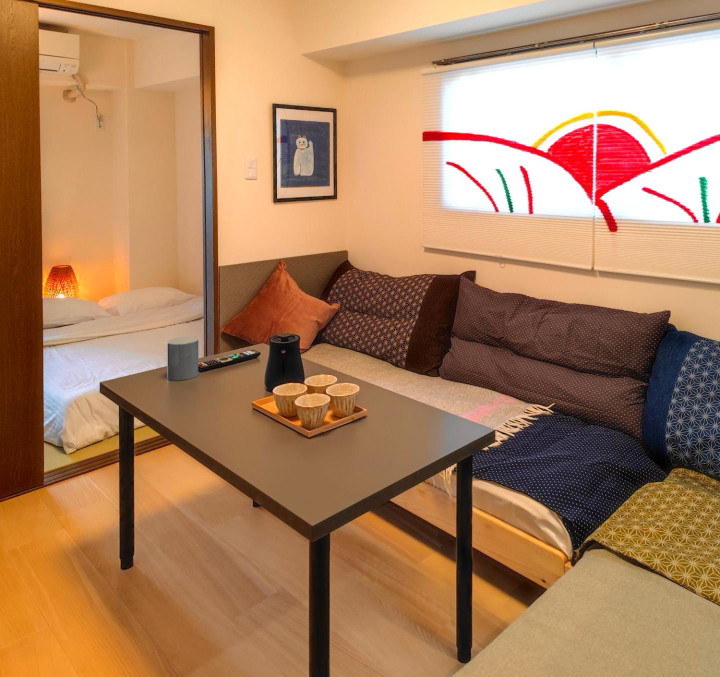 Love Asakusa 1 Bedroom Apartment Sleeps 6 Skytree View 3 Min To Sensoji Airport Direct Elevator Free Wifi - Tokio