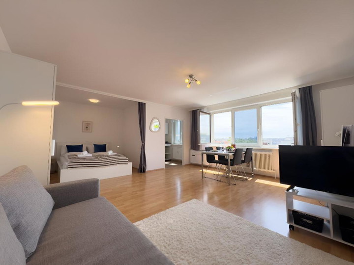Bright Sunny Studio, Ac, 15min To The City Center, Smart Tv - Wien