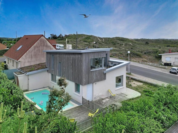 Nouveau Villa Vue Mer Face Dunes à Stella-plage Avec Piscine Chauffée Avril-octobre - Stella Plage
