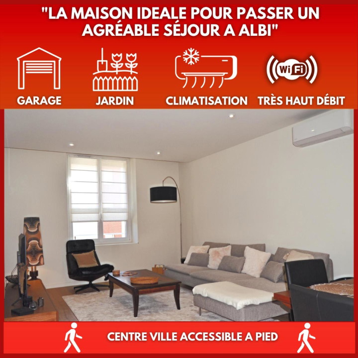 La Pause Du Savoir Albigeois - Garage - Climatisation - Centre Ville - Albi