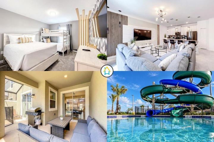 Homey 4br Townhouse With Waterpark & Private Pool - Kissimmee, FL