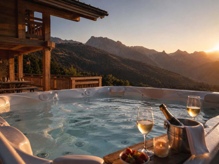 Chalet Serbijanka Alpine Retreat With Hammam Sauna And Jacuzzi For 14 Gueststs - Manigod