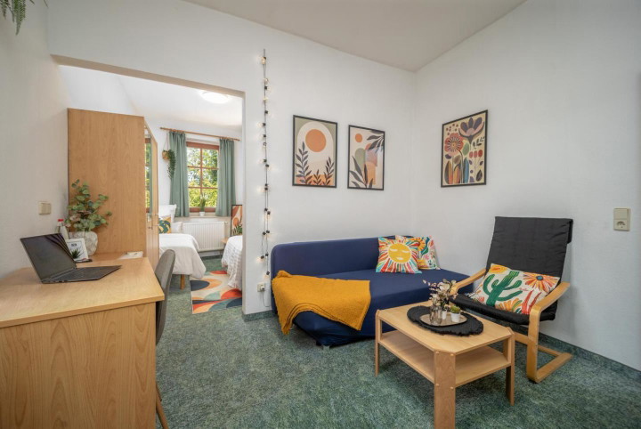 Zentrales Studio - Mit Sofa & 2 Einzelbetten - Freiberg