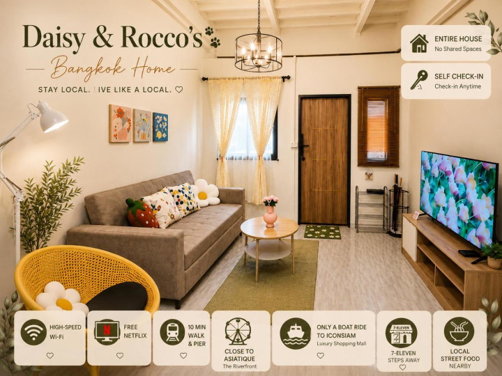 3-story House, 2-bedroom Near Bts And Sathorn Pier, Daisy And Rocco's - Bangkok