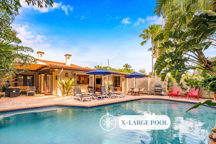 Heated Pool Quiet Neighborhood Family Vacation Escape Key - Fort Lauderdale, FL