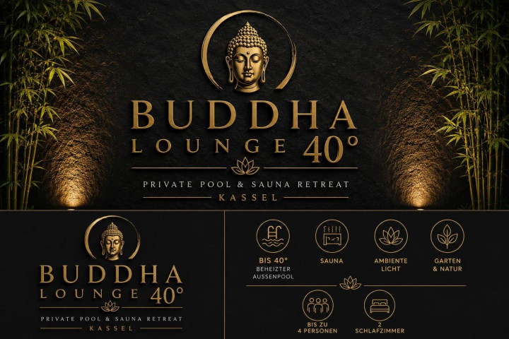 Buddha Lounge 40 - Private Pool & Sauna Retreat Kassel - Kassel