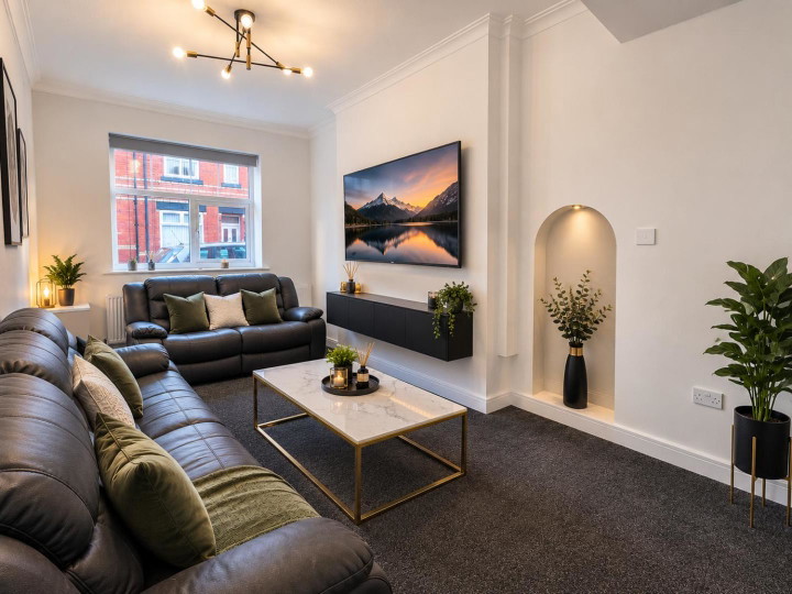 Deluxe 4 Bed House In Manchester With Free Parking - Manchester
