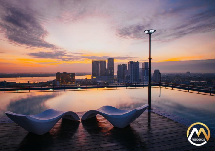 Hotel Serviced Apartments Top One Infinity Pool With View Of 360 Degree - Phnom Penh