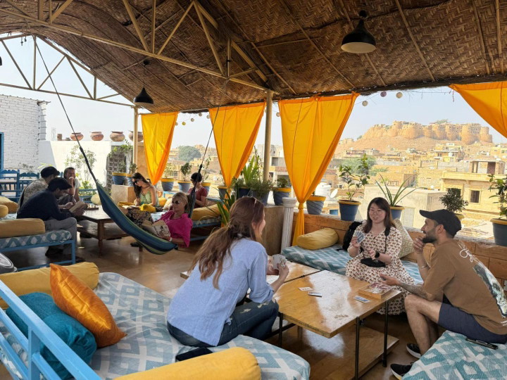 Jaisalmer Hostel Crowd - Jaisalmer