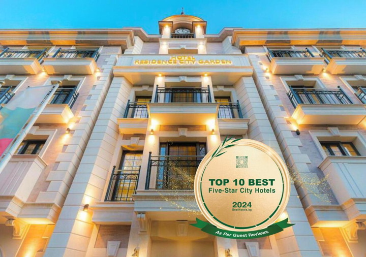 Residence City Garden - Certificate Of Excellence Top 10 Best Five-stars City Hotels For 2024 Awarded By Htif - Plovdiv