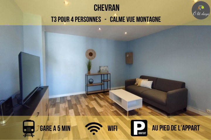 Chevran - Appart 2 Chambres - Proche Gare - Taninges
