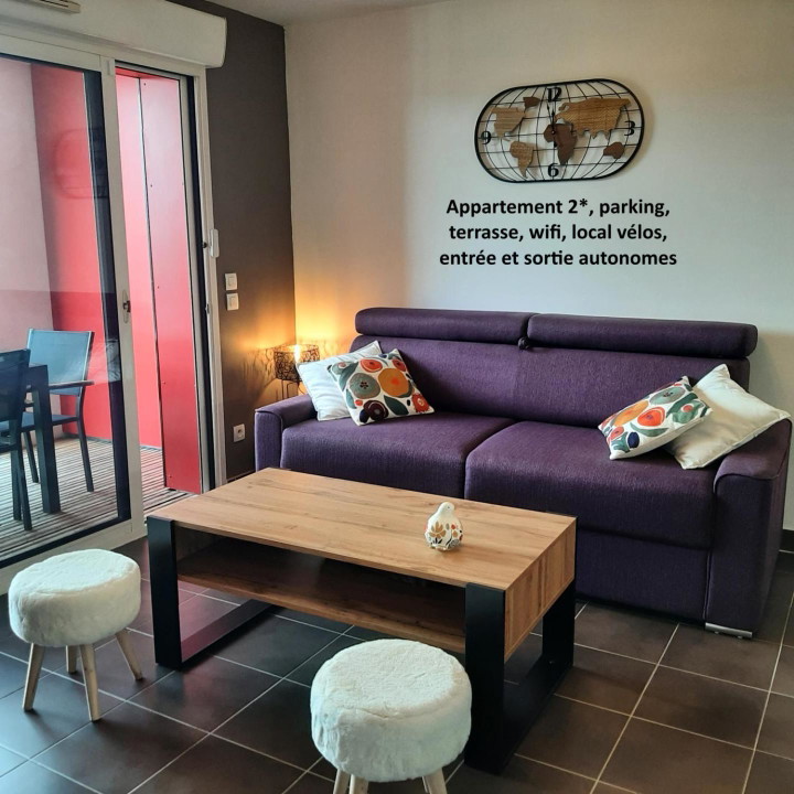 Patio Arena, Appartement 2 éToiles, Terrasse, Parking, Wifi, Entrée Et Sortie Autonomes, Local Vélos - Bayonne