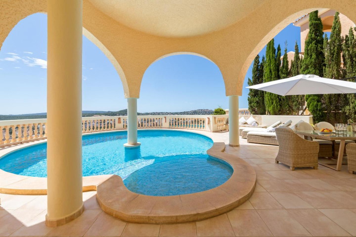 Meerblick Villa "Buena Vista" In Santa Ponsa, Mallorca - Palma