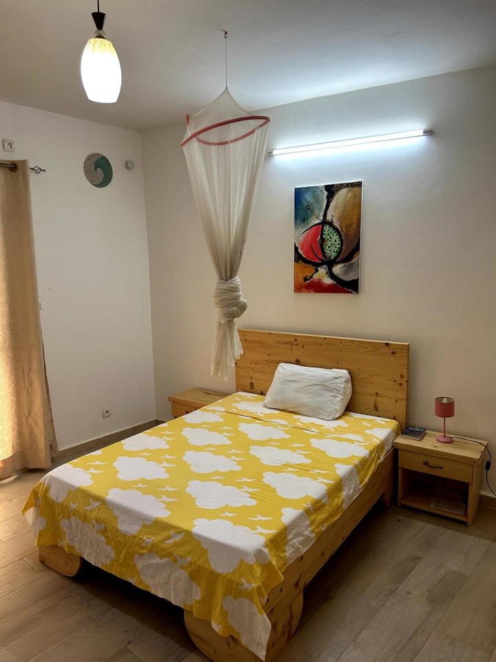 Chambre Spacieuse Climatisée - Sdb Extérieure Privée & Cuisine éQuipée & Breakfast - Sénégal