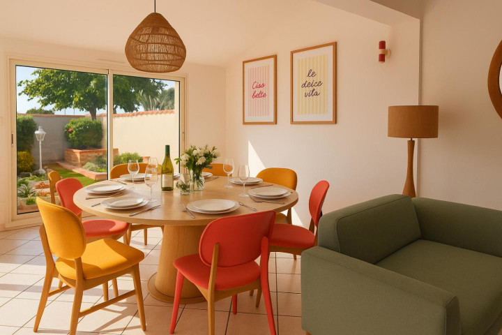 Très Belle Maison Avec Extérieur - Quartier La Chaume - 4 Chambres 8 Personnes - Brem-sur-Mer