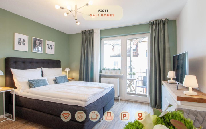 Sali Homes - Wahnfried No 1 City Apartment Balcony - Bayreuth