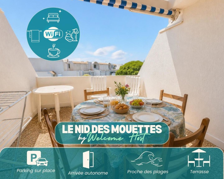 Le Nid Des Mouettes, 4 Personnes, Piscine Commune - Le Grau-du-Roi