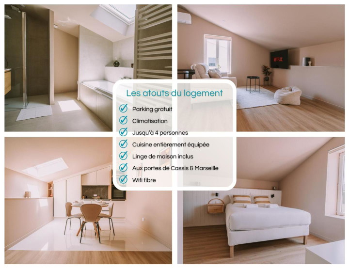Quiétude-loft Neuf-clim & Parking - Aubagne