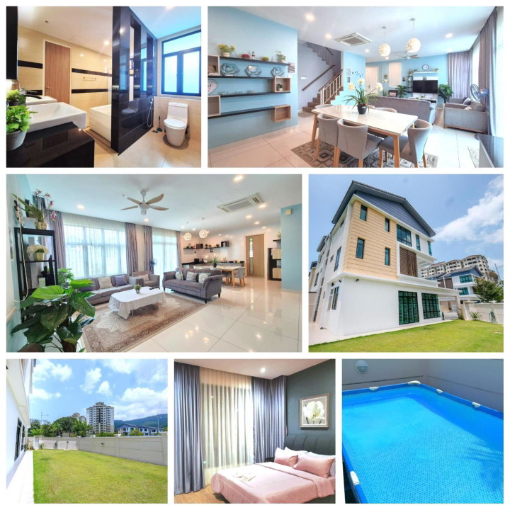 Ferringhi Resort 5-bedroom With Pool, Bbq Set, Wifi, Netflix & Walk To Beach - Batu Ferringhi