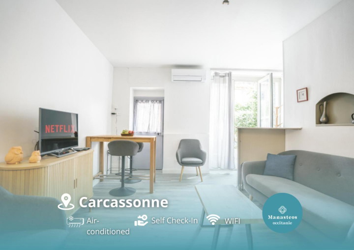 Face à La Cité, Terrasse Et Climatisation - Ae - Carcassonne
