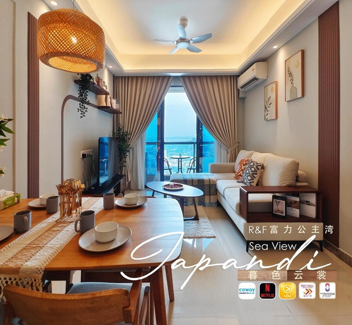Wabi Sabi Japandi I 暮色云裳 Rnf-2br Sea View 6pax - Sembawang