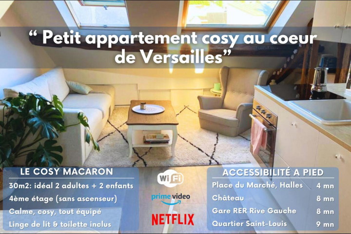 Le Cosy Macaron - Au Cœur De Versailles - Saclay