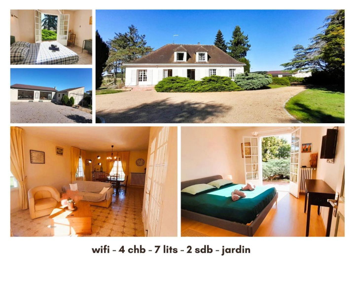 Le Gite Du Brossat 10 Pers Jardin Wifi - Issoudun