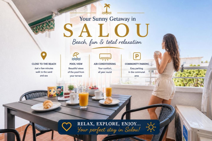 Salou Studio By Beach & Pool - Ac - Free Parking - Reus