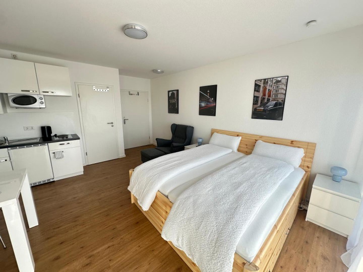 Helles Studio Mit Weitblick, Doppelbett, Zentrumsnah - Aschaffenburg