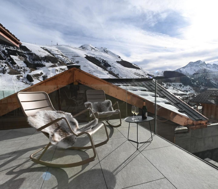 Chalets Horizon Blanc - Vue Exceptionnelle Loup Blanc -Sauna Extérieur Ours Des Glaces -5 éToiles - La Grave