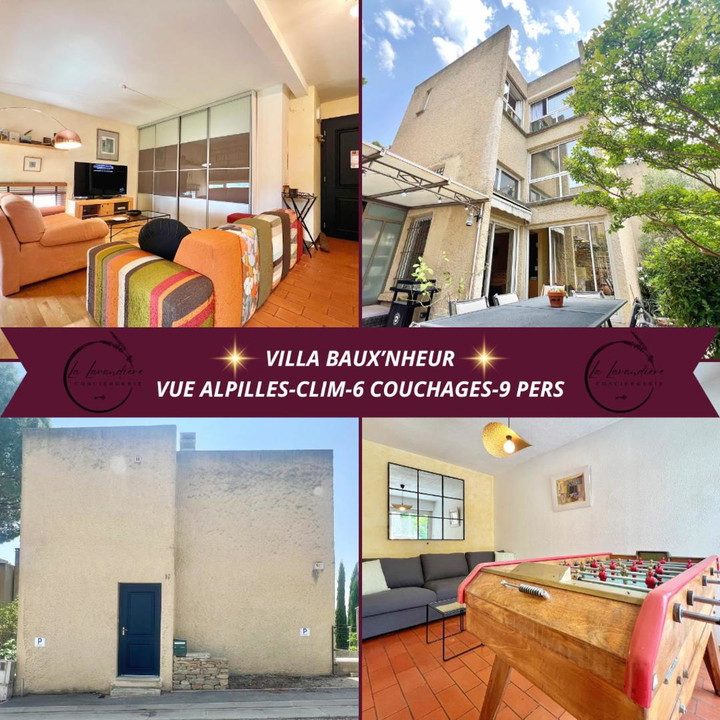 Villa Baux'nheur, Vue Alpilles, Calme, Clim, 9 Personnes - Mouriès