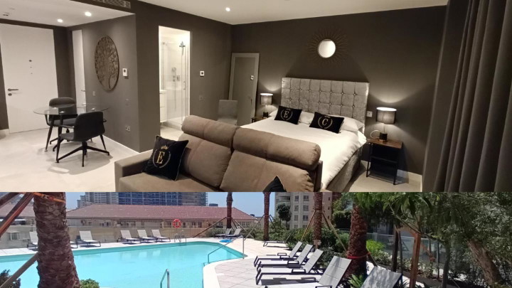 New-studio Apartments In Eurocity-large Pool-rock Or Sea Views-balcony-free Parking-holiday And Short Let Apartments In Gibraltar - Algeciras