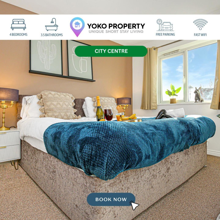 Aylesbury House With Free Parking, Super-fast Wifi And Smart Tv With Netflix By Yoko Property - Buckinghamshire
