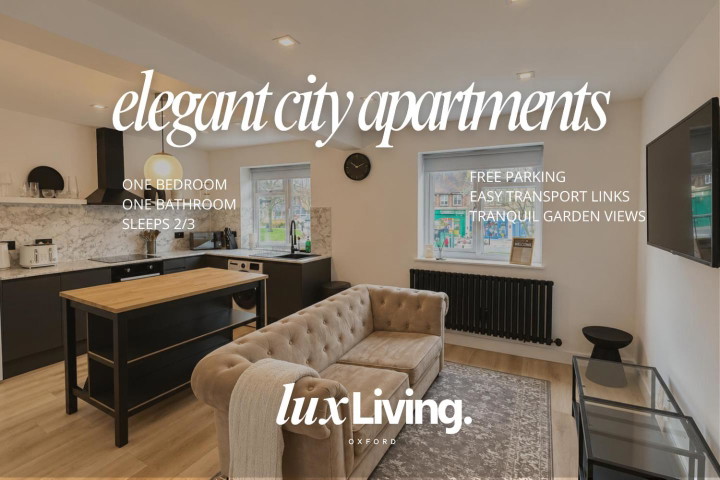 Lux Living No 8 Modern 1-bed Free Parking Oxford - Oxford
