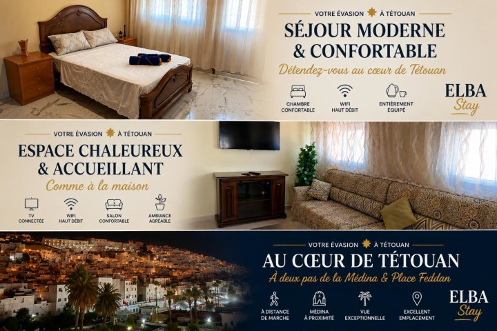 Center Apartment Elba Stay With Amazing View , Three Balcons - Tétouan