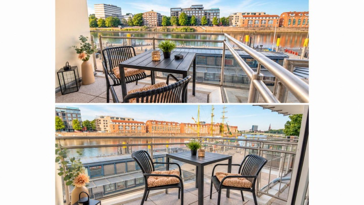 Weser-panorama Apartment - Zentral Und Am Wasser - Bremen