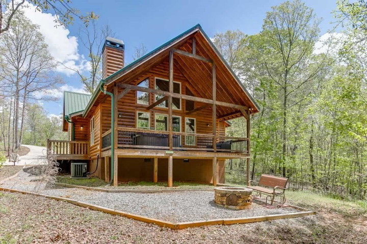 Valley Views From Romantic Cabin W Sauna - Clermont, GA