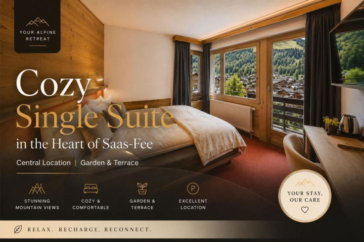 Cozy Single Suite In The Heart Of Saas-fee - Canton du Valais