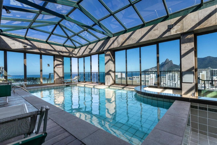 Luxuoso Vista Mar - Ipanema - Roof Top Com Piscina, Academia, Spa E Café Da Manhã - Tiffanys - Ipanema