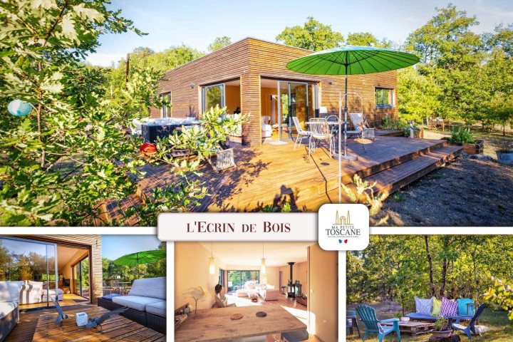 L'ecrin De Bois - Maison D'architecte Avec Spa Sur Un Grand Terrain Arboré - Cordes-sur-Ciel
