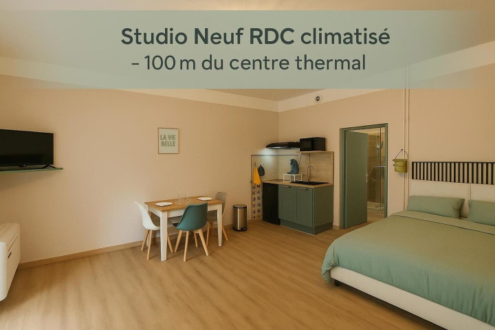 Appartement Tout éQuipé Climatisé Rdc à 100m Des Cures - Lamalou-les-Bains