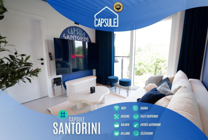 Capsule Santorini - Balneo - Sauna - Switch 2 - Wavre