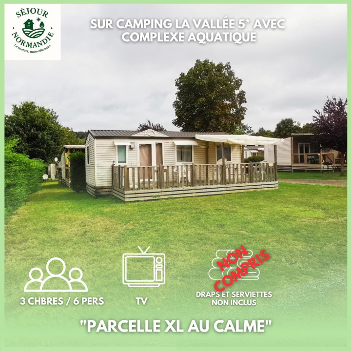 Houlgate-420- Mobilhome Cosy 3 Chambres 6 Personnes Camping 5 éToiles - Houlgate