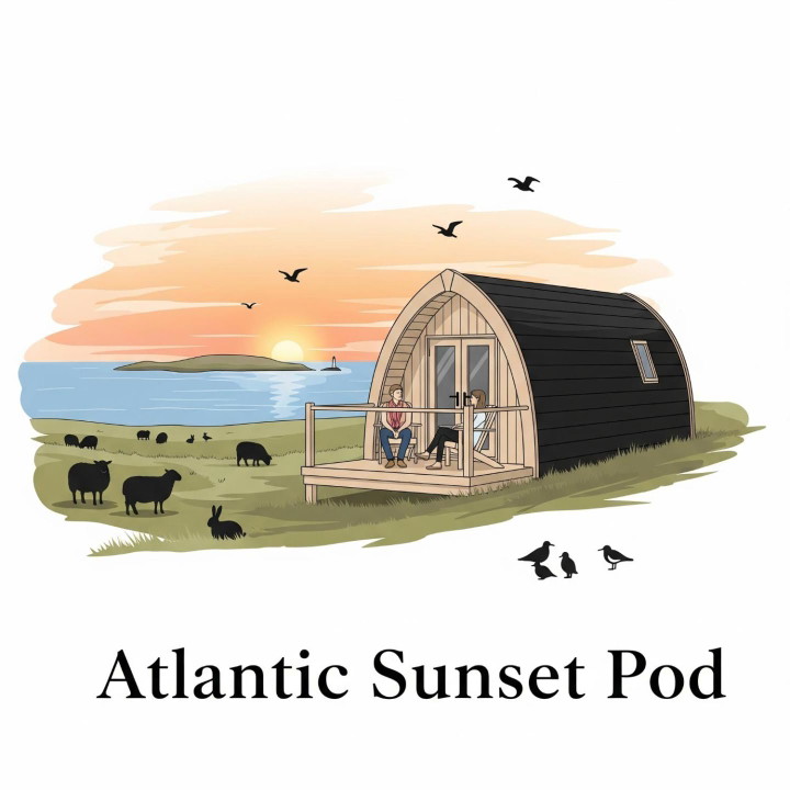 Atlantic Sunset Pod, Isle Of Benbecula - Écosse